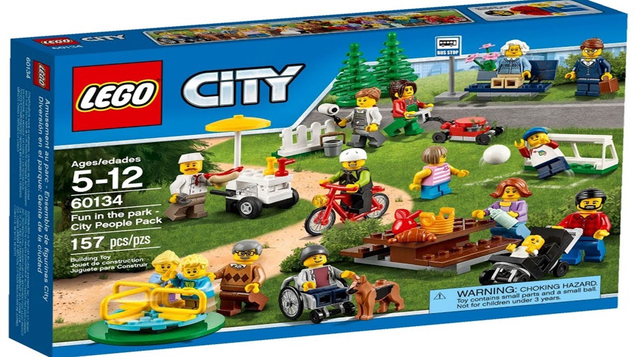 LEGO City Fun in the park 60134 City People Pack picture set - YouTube