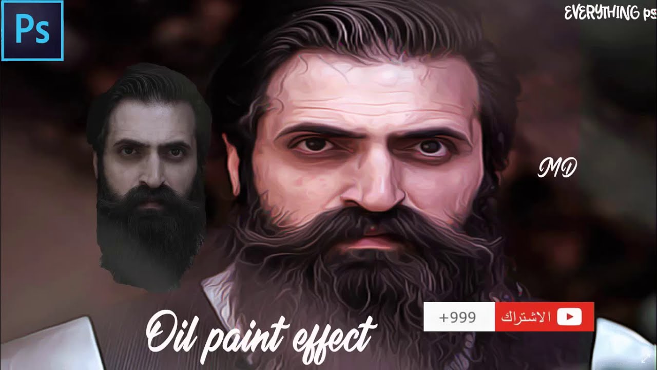 Turn photo to Oil painting | Photoshop tutorial - YouTube