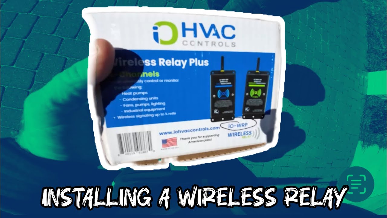 Installing a wireless relay to replace a thermostat wire??!!! - YouTube