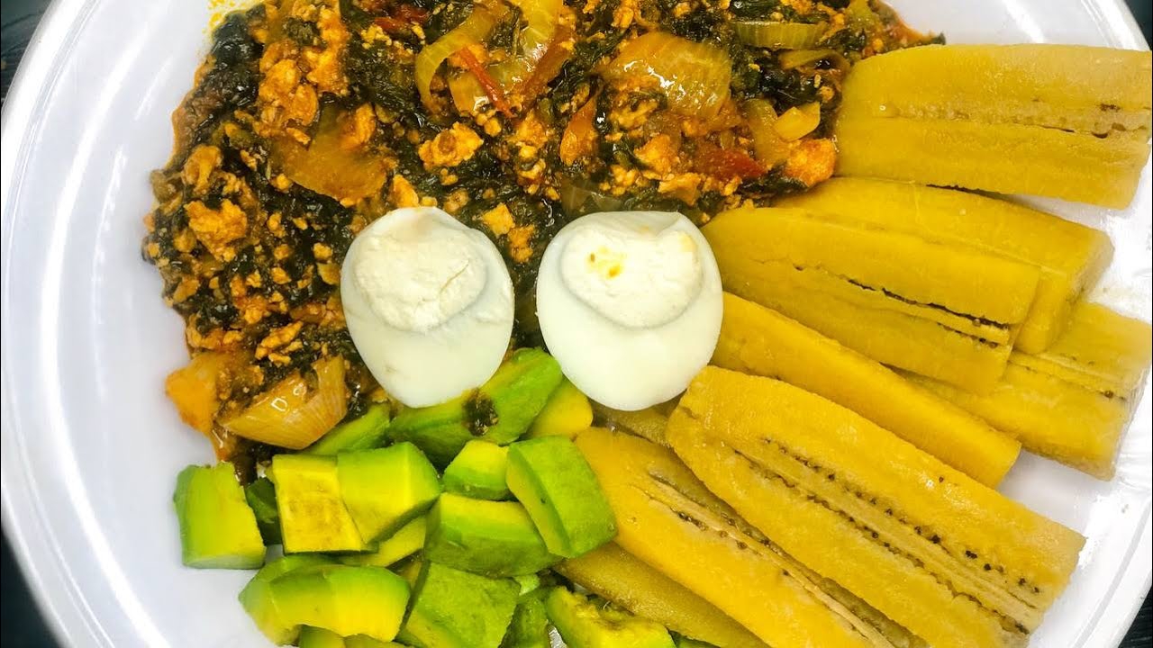 Try this!!! Original plantain with Palava sauce and avocado ...