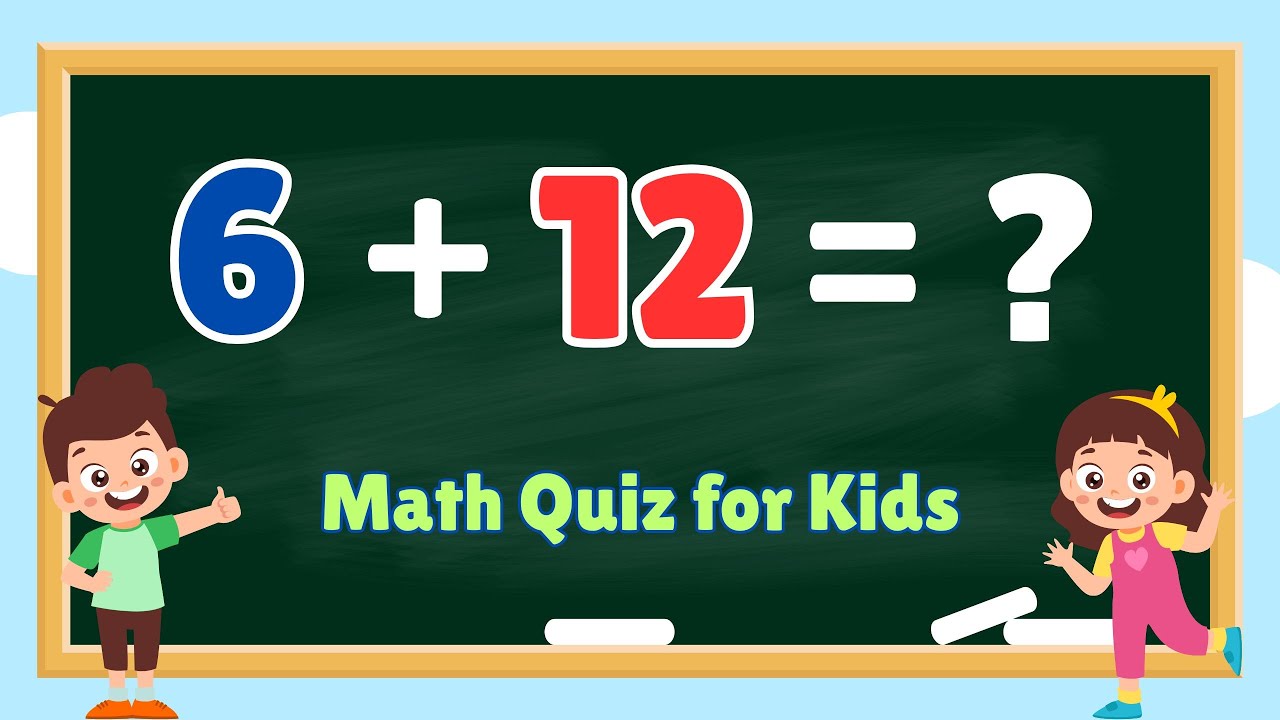 Addition Math Quiz for Kids | 50 Fun Multiple Choice Questions to ...