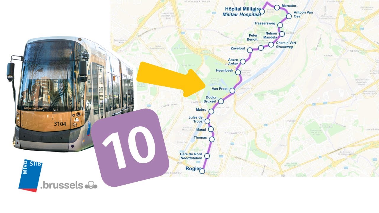 ( NEW) Découvrez le trajet de la nouvelle ligne de tram 10 à Bruxelles ...