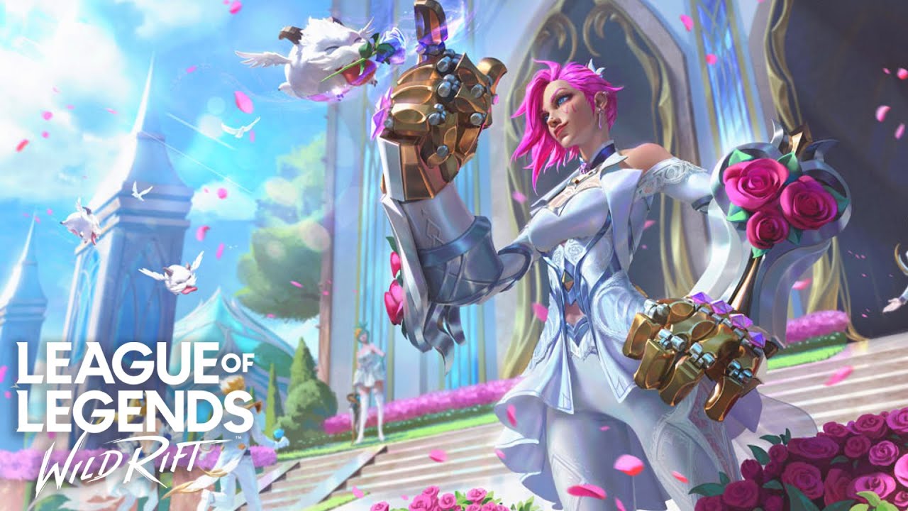 Crystal Rose Vi Wild Rift Skin Preview Wildrift Youtube