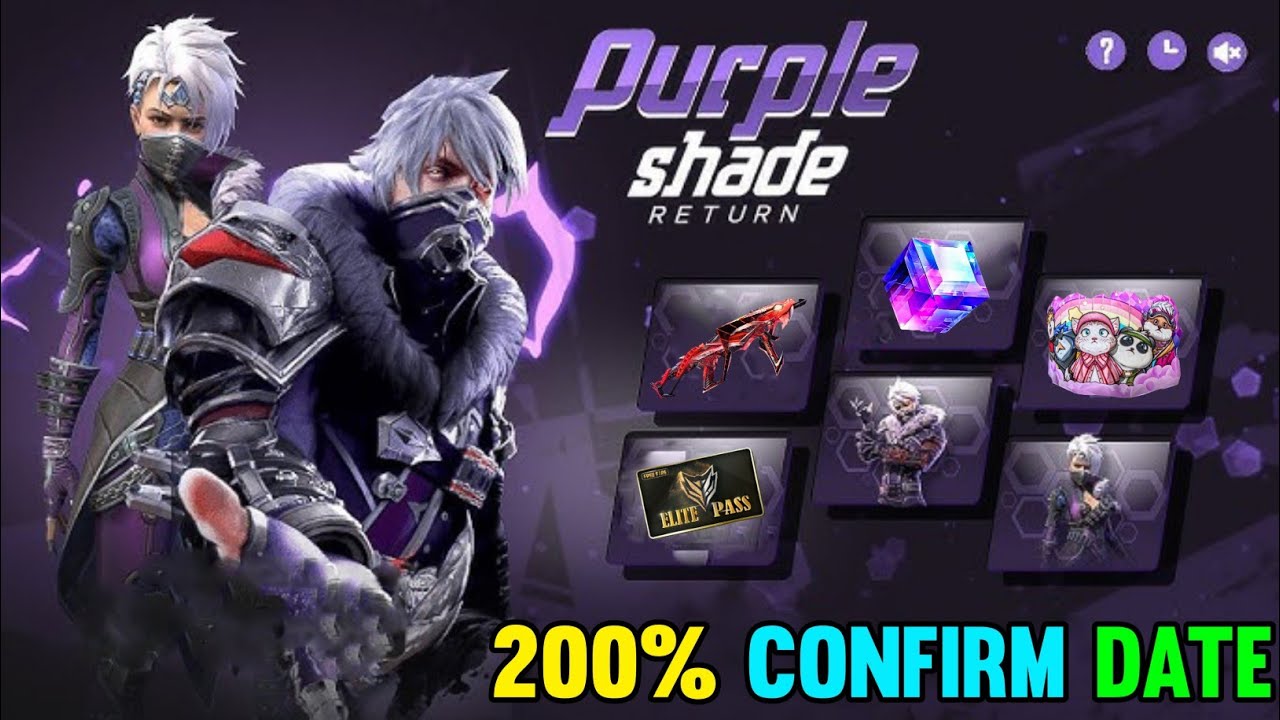 Purple Shade Bundle Return 😍|| Free Fire Purple Shade Bundle Return Kab ...