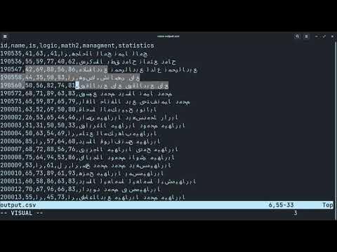 How to convert pdf to csv using python (arabic) - YouTube