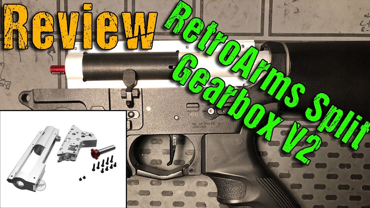 Review Retro Arms Split Gearbox V2 | Highlander Airsoft - YouTube