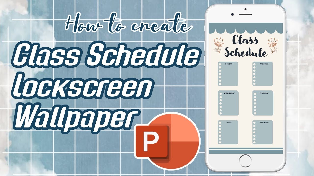 [3] Class Schedule Lockscreen Wallpaper in PowerPoint (Free Template ...