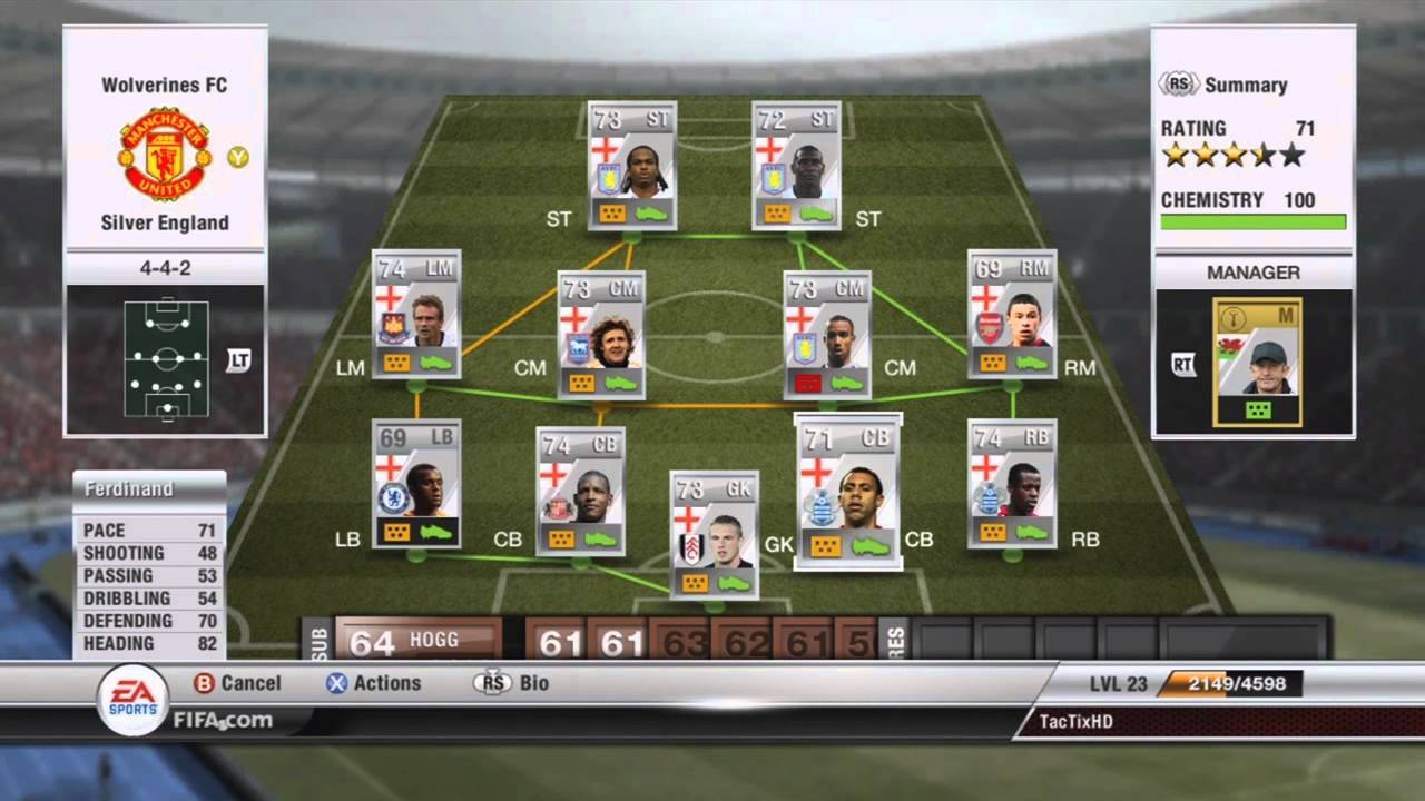 FIFA 12 Ultimate Team | Silver England Squad ft. Heskey | TacTixHD ...