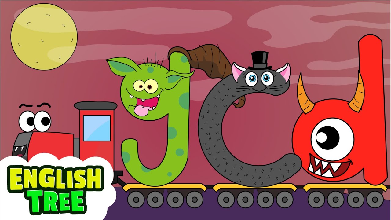 Alphabet Monster Train + More Halloween Kids Songs | English Tree - YouTube