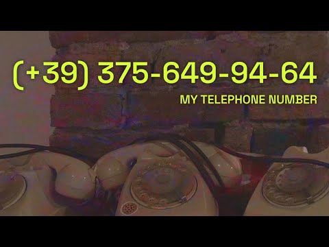 (+39) 375-649-94-64 My Telephone Number - \