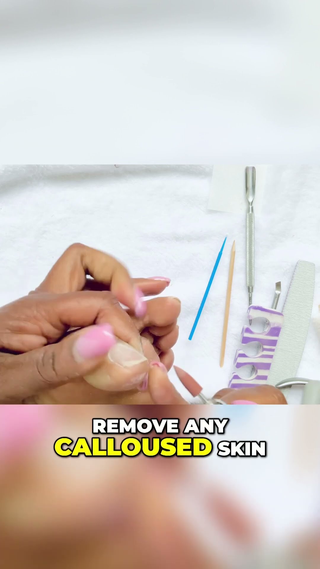 Let’s transform these FEET & extend that toenail using Rubber Base Gel ...