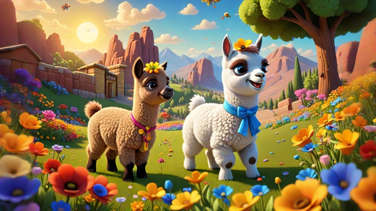 Three Baby Llamas Count and Rhyme | Counting & Rhyming Song for Kids ...