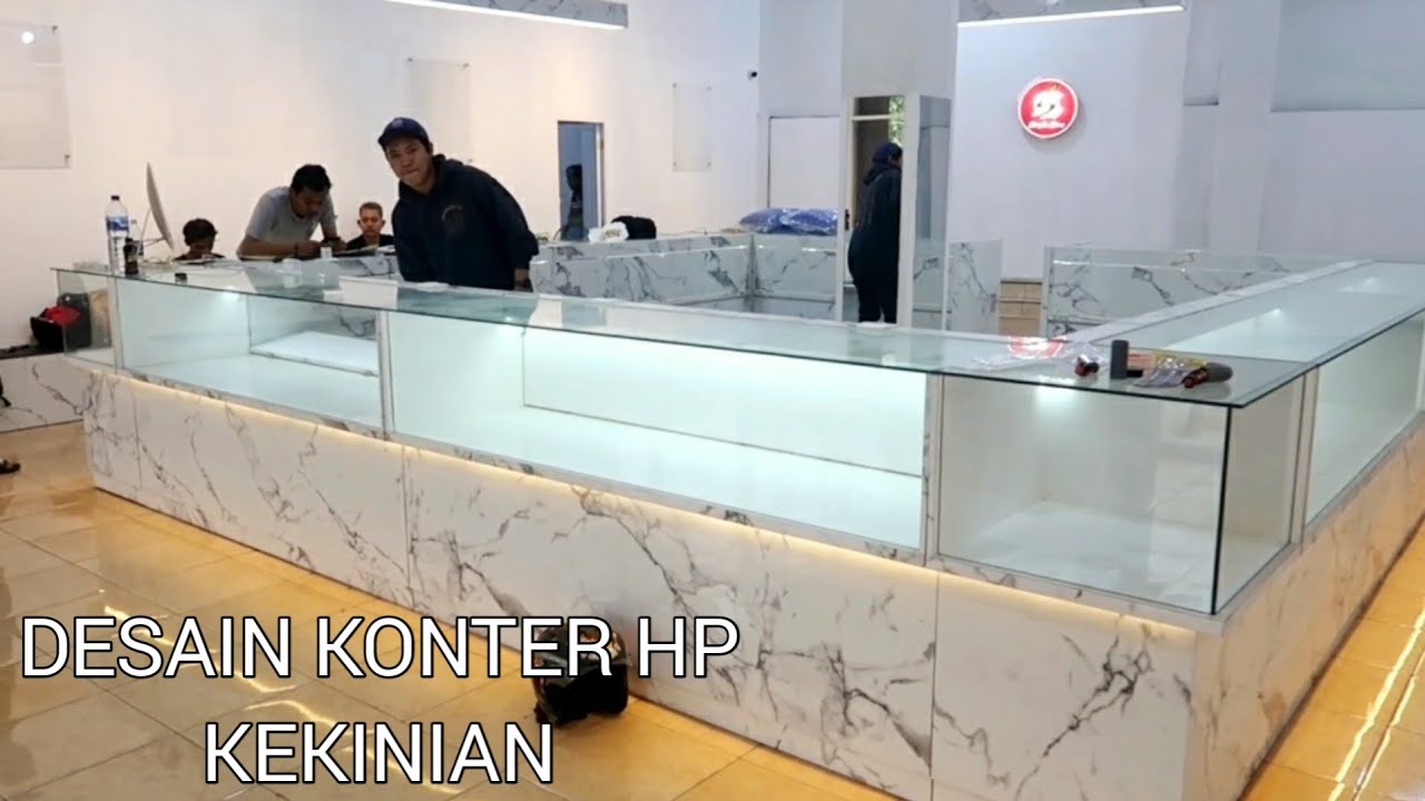 DESAIN KONTER HP MINIMALIS MODERN - YouTube