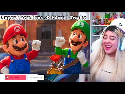 Mariana Alpha Reage ao Trailer de Super Mario Bros - O Filme | Trailer Dublado [REACT]