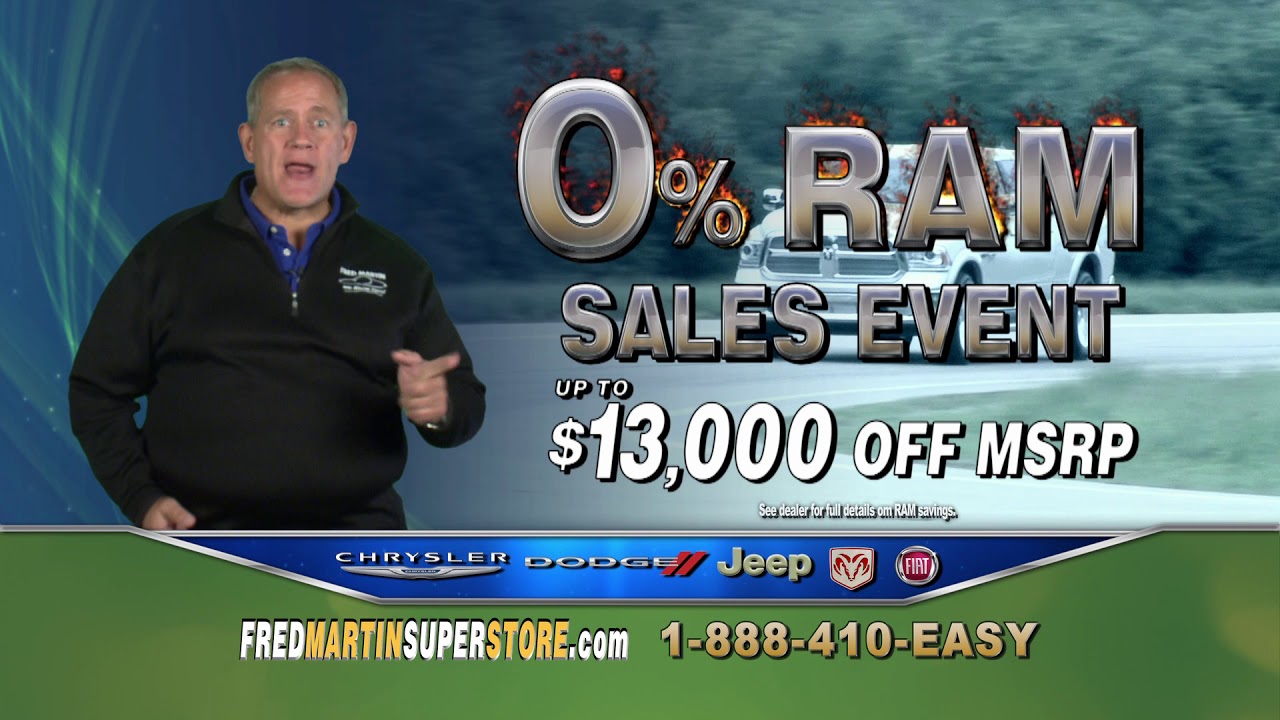 Fred Martin Superstore's 0% Summer Sales Event - New Car - 3b - YouTube