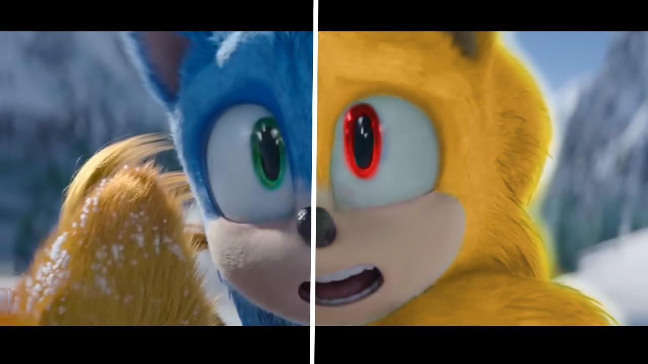 SONIC Movie 2 OLD Design VS NEW Design (SONIC VS SUPER SONIC) - YouTube