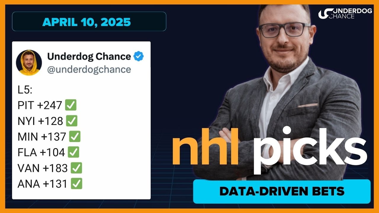 NHL Picks & Predictions Today - April 4 2025 | Betting Models and Bets ...