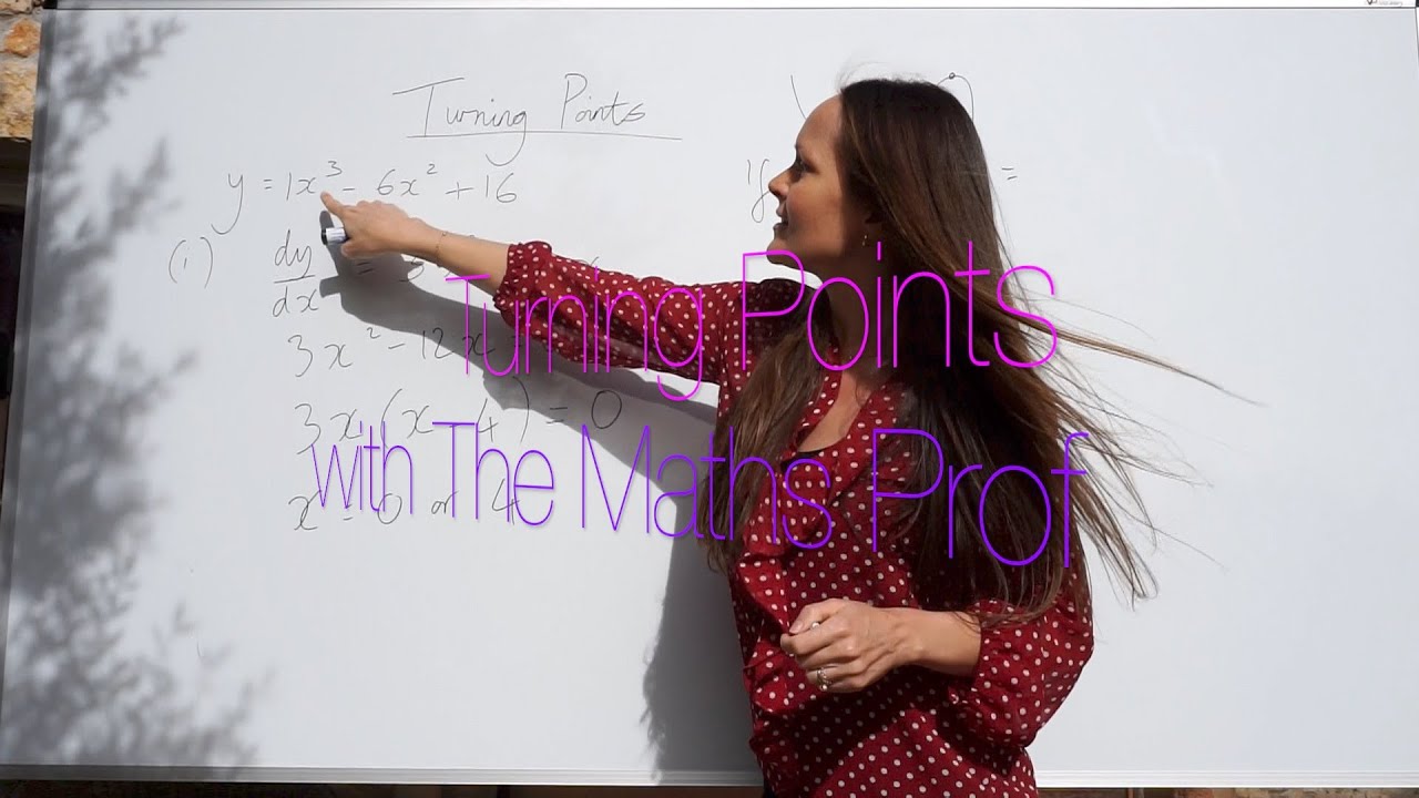 The Maths Prof: Turning Points Max or Min? - YouTube