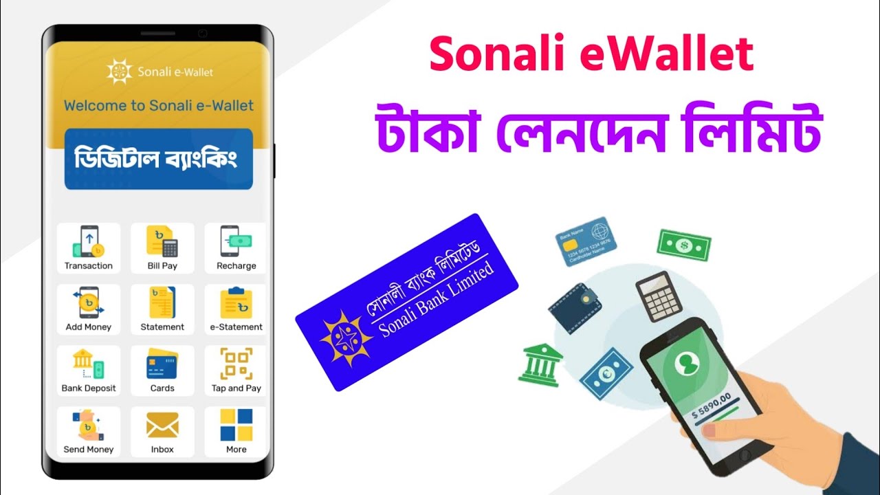 Sonali eWallet লেনদেন লিমিট ও চার্জ Sonali eWallet Fund Transfer ...