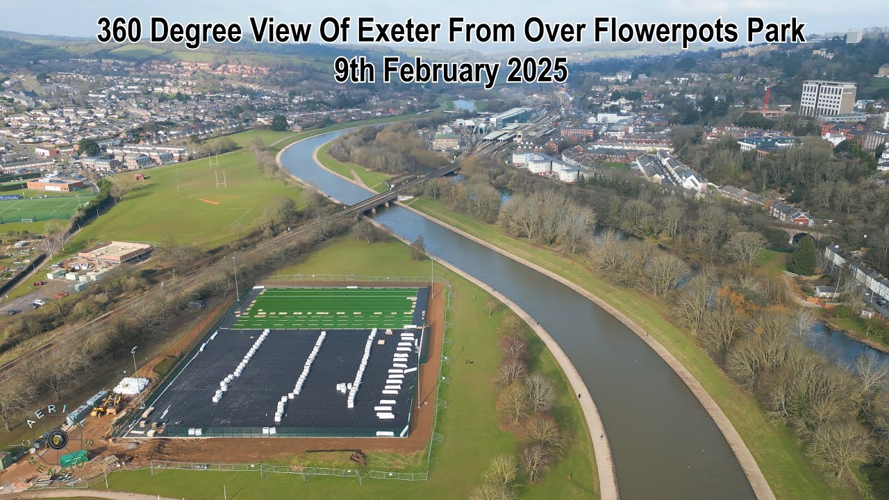 360 DEGREE VIEW OF EXETER FROM OVER FLOWERPOTS PARK (09.02.25) - YouTube
