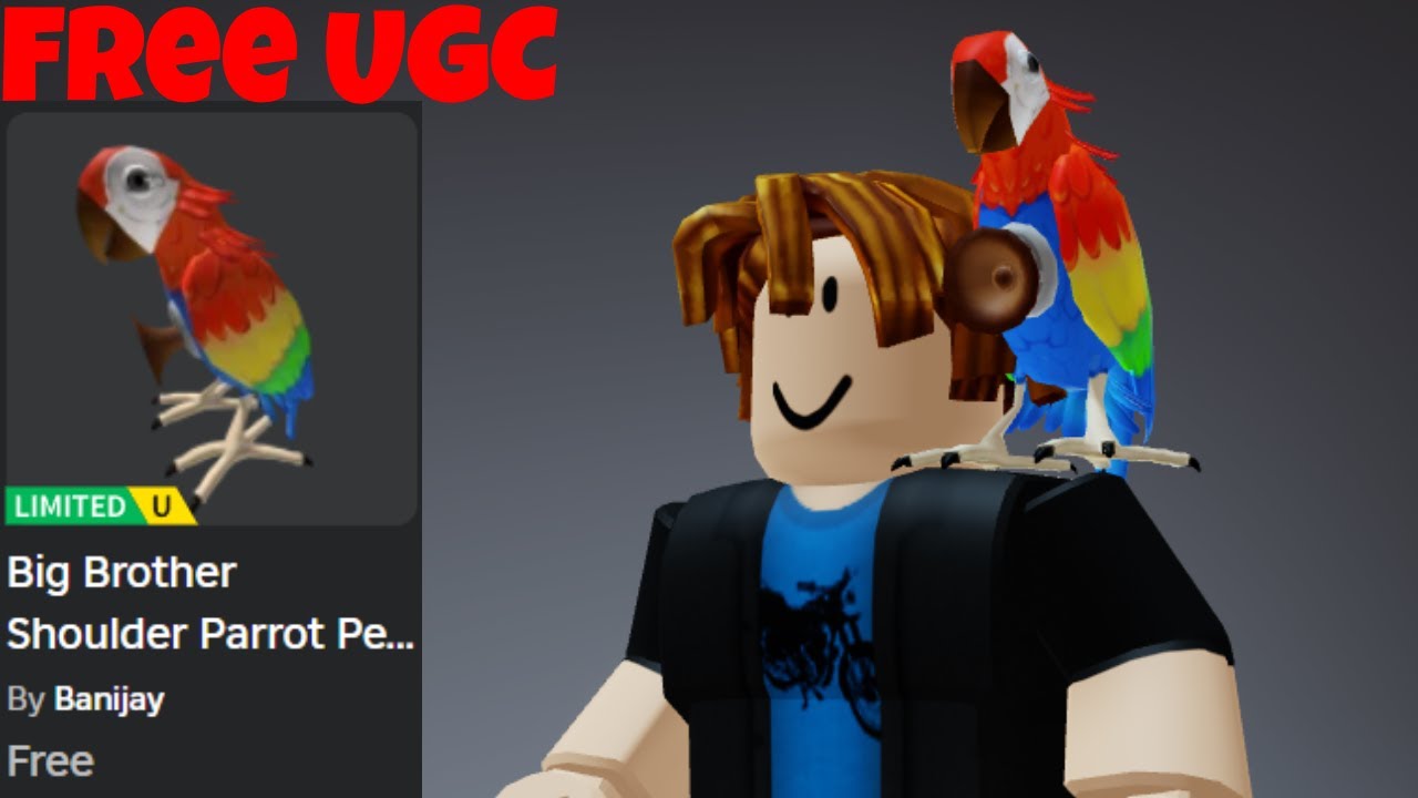 Free UGC Limited! How To Get Big Brother Shoulder Parrot Pet 'Clear ...