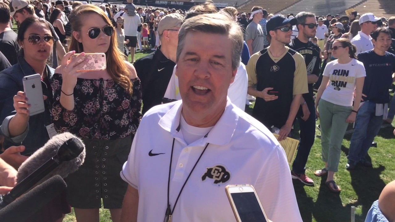 Buffzone: CU Buffs head football coach Mike MacIntyre, March 18 - YouTube