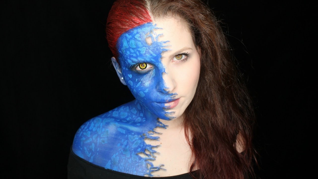 X-Men Makeup Tutorial | Mid-Transformation Mystique | Grin and Dagger ...