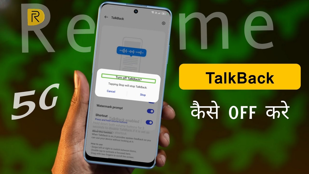 Realme 5g Phone Talkback Setting OFF | Realme (UI4.0) me Talkback ...