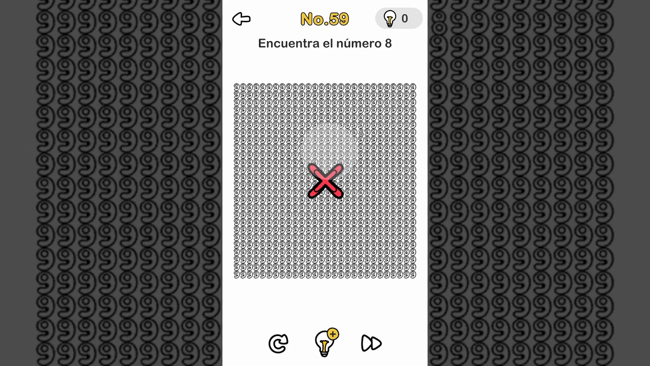 Brain Out| Nivel 59|Encuentra el numero 8|RESUELTO|Android|Gameplay ...