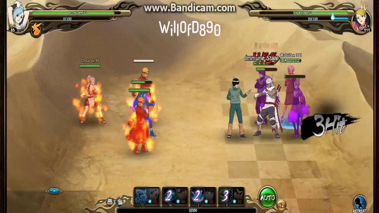 Naruto Online: Ninja Exam Lv 122 | Water Main (Azure Fang) Sage Naruto ...