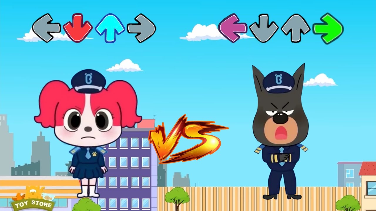 Sheriff Labrador Police Cartoon Part 11 | FNF x Sheriff Labrador ...