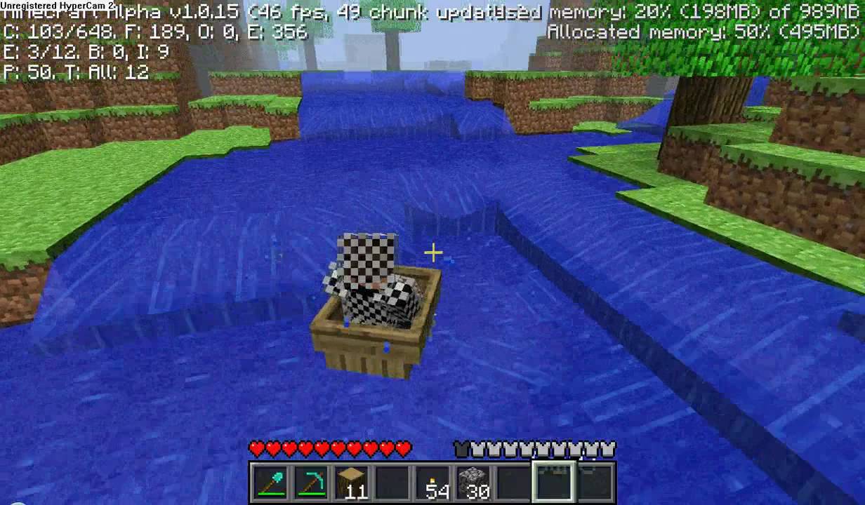 Minecraft - River Rafting - YouTube