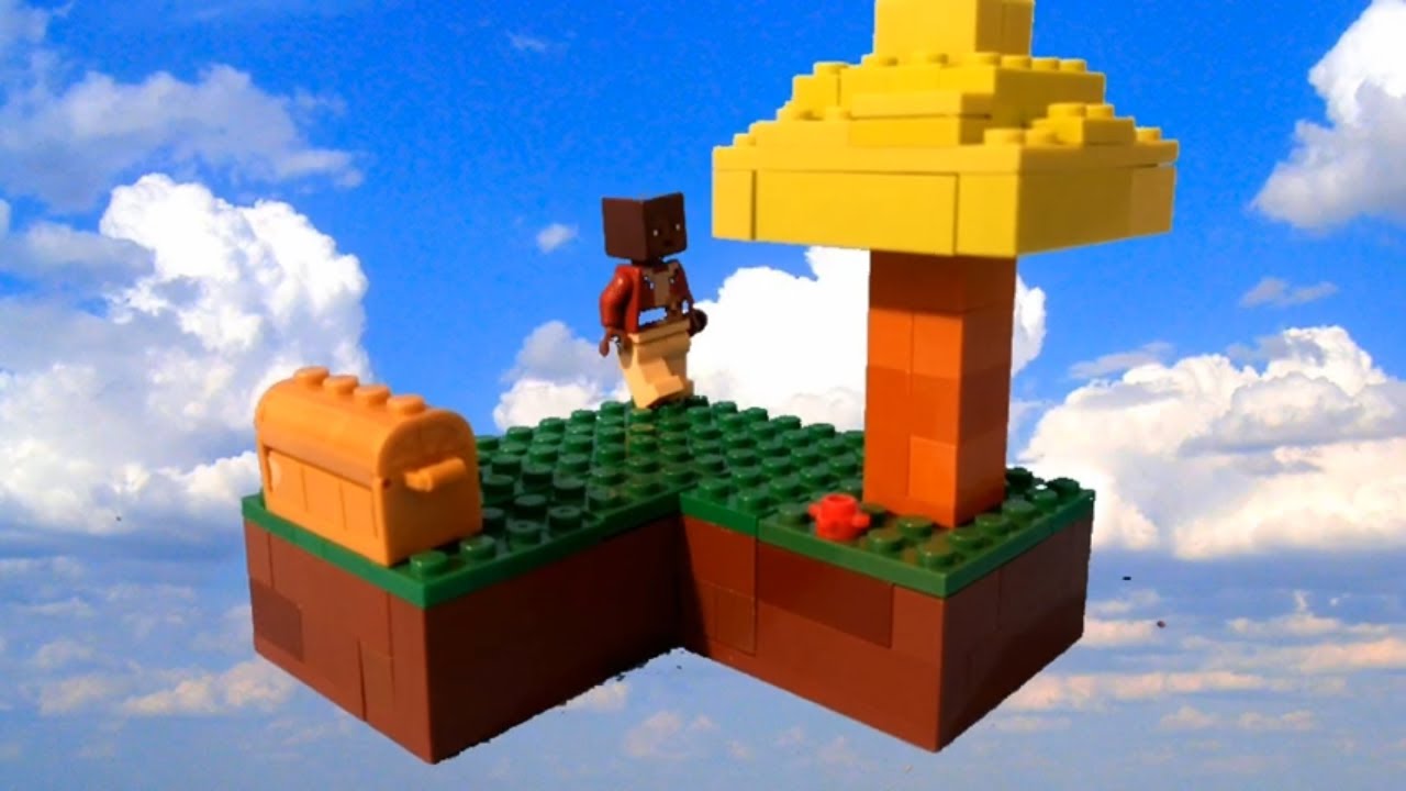Minecraft Modded Skyblock - In Lego! - YouTube