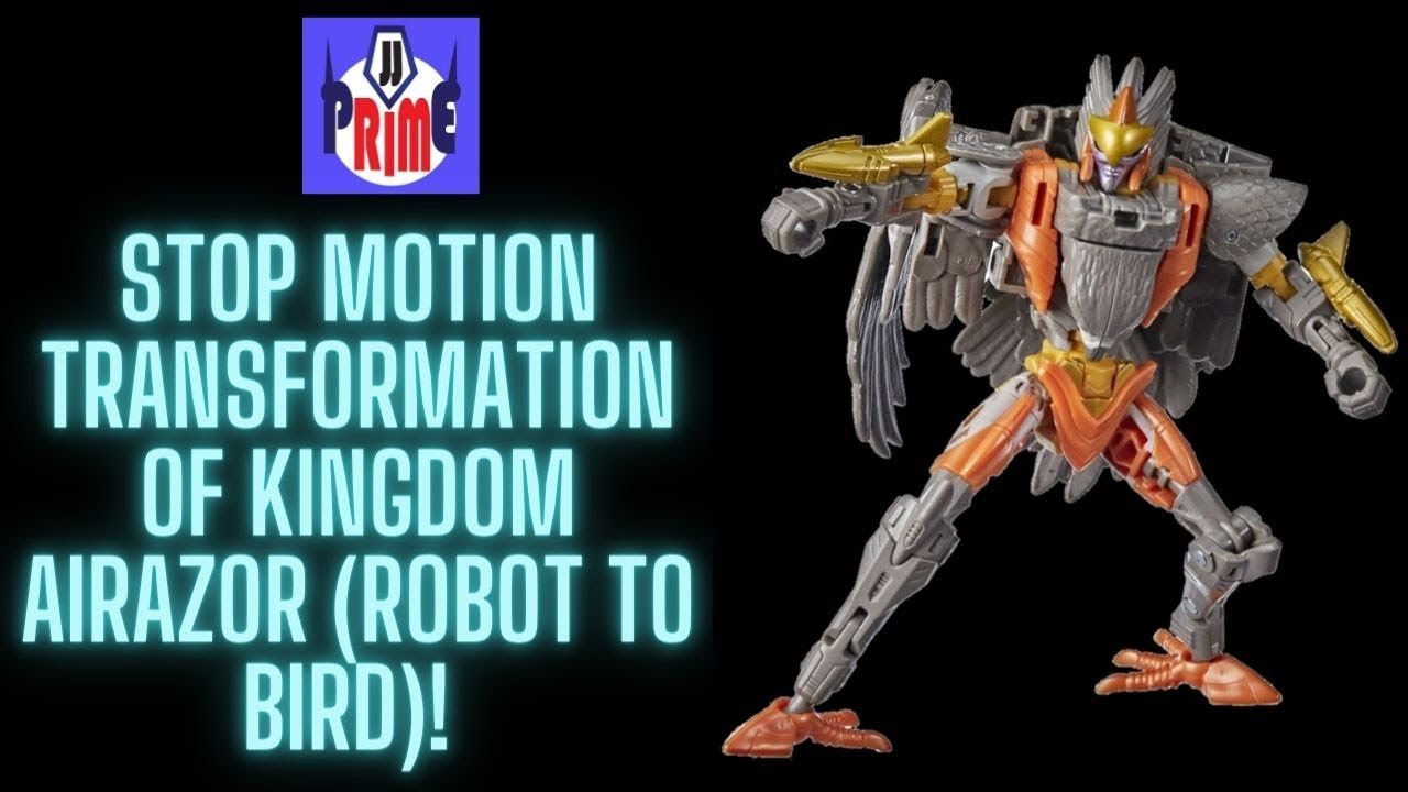 STOP MOTION PREVIEW of Transformers WFC Kingdom Deluxe AIRAZOR! - YouTube