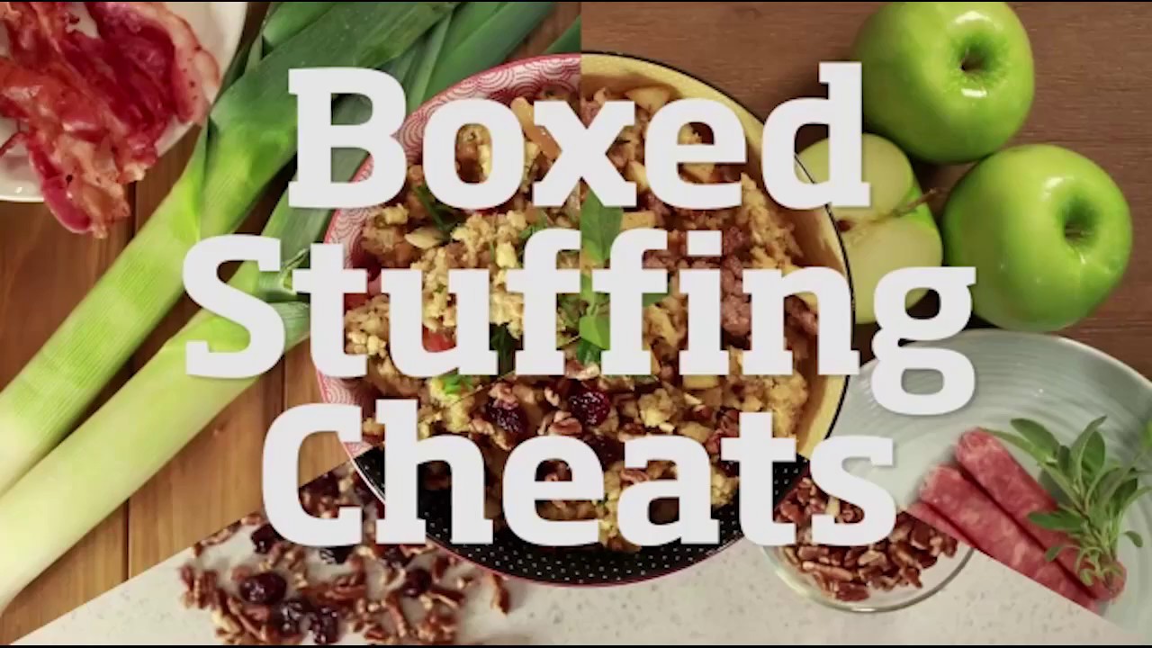 How to turn boring boxed stuffing into something worth serving - YouTube