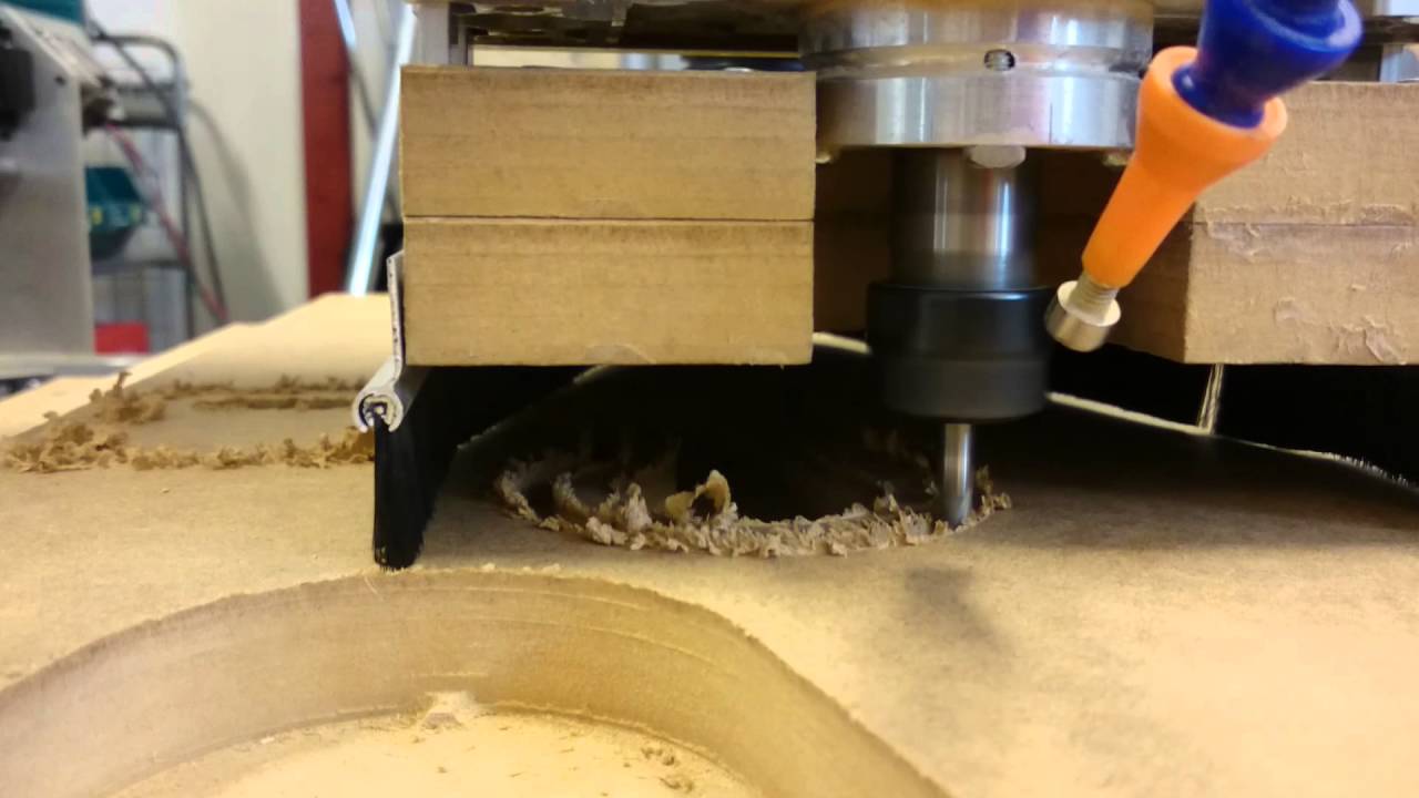 Cnc making yet another dust skirt - YouTube