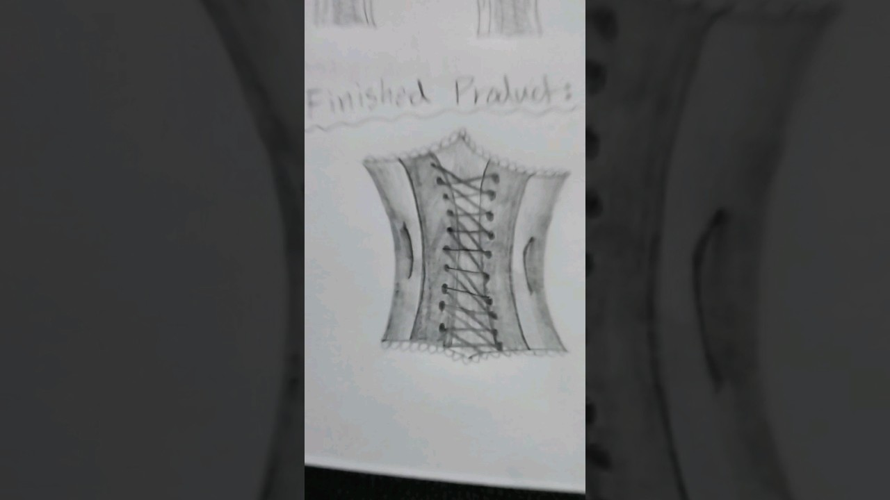 How to draw a corset! (Easy) #drawing #howtodraweasy - YouTube