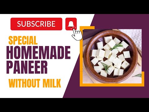 How to make Homemade Paneer without Milk | Rasoipk - YouTube