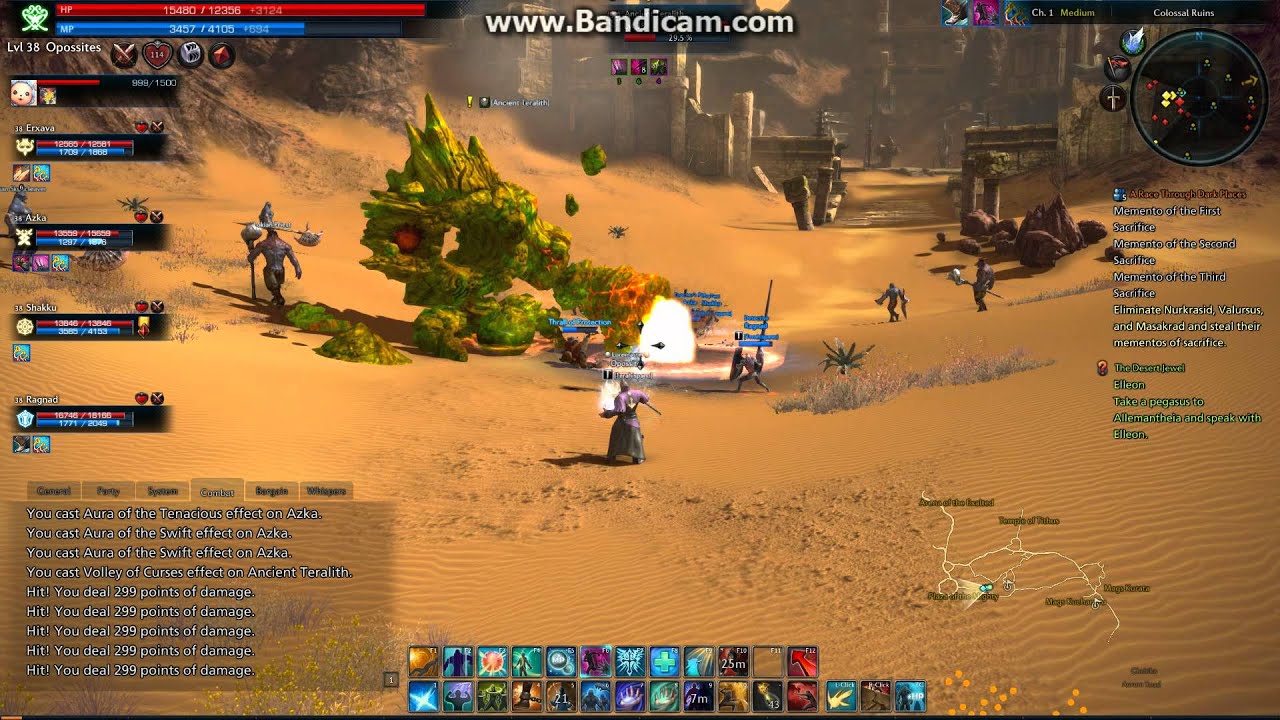 TERA Online: Ancient Teralith Hunting in Colossal Ruins - YouTube