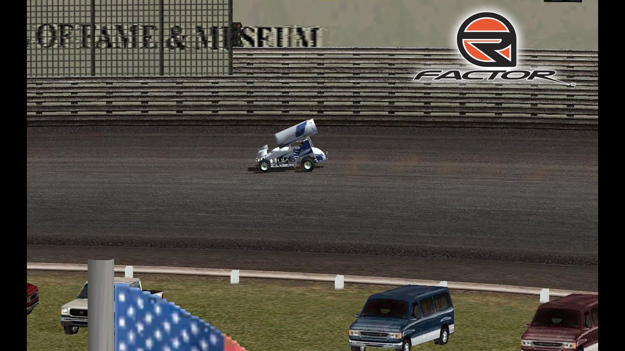 rFactor - SBS Sprint Cars 2008 - Knoxville Raceway - YouTube