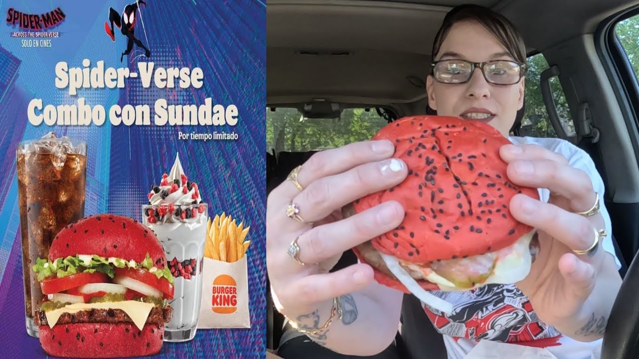 NEW SPIDER-MAN WHOPPER AT BURGER KING!!!🕸️🕷️🕸️🕷️🍔🫅🍟 - YouTube