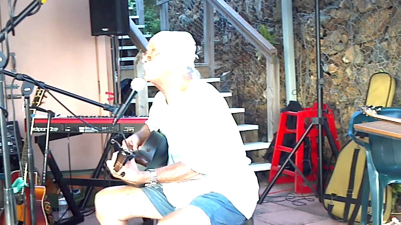 Michael Beason sits in at Open Mic Night Cafe Concordia Coral Bay, St ...
