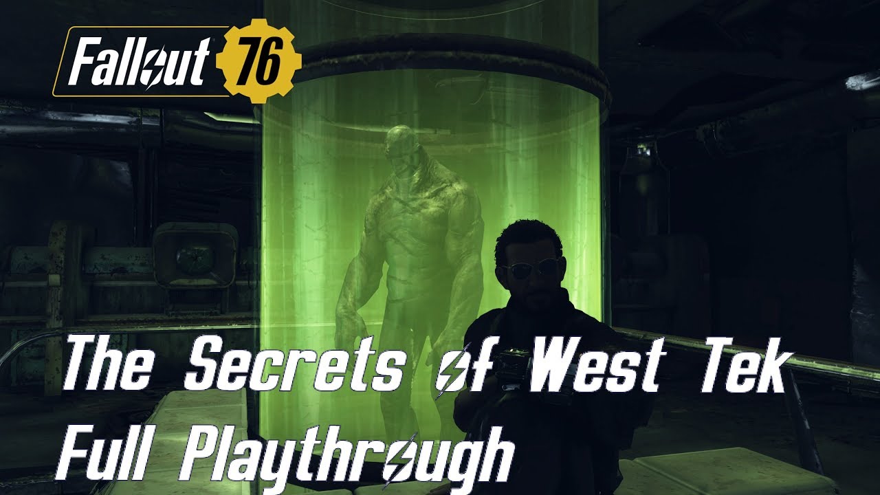 Fallout 76 - Learn the Secrets of West Tek - YouTube