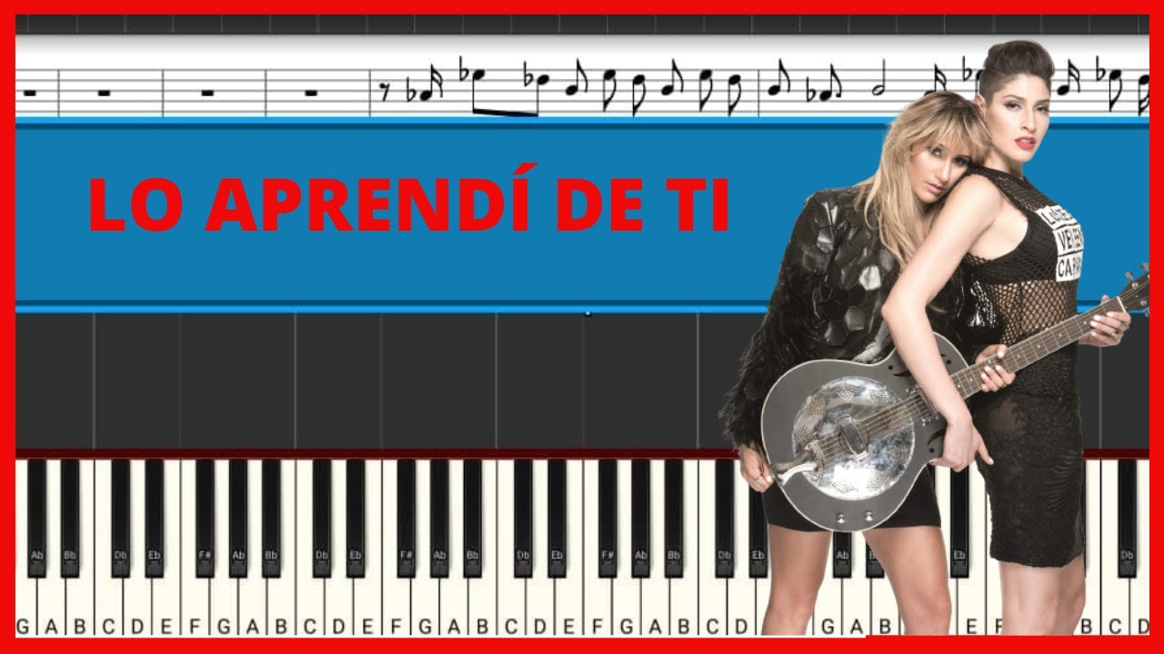HA-ASH - Lo Aprendí de Ti | Piano Tutorial | Midi - YouTube