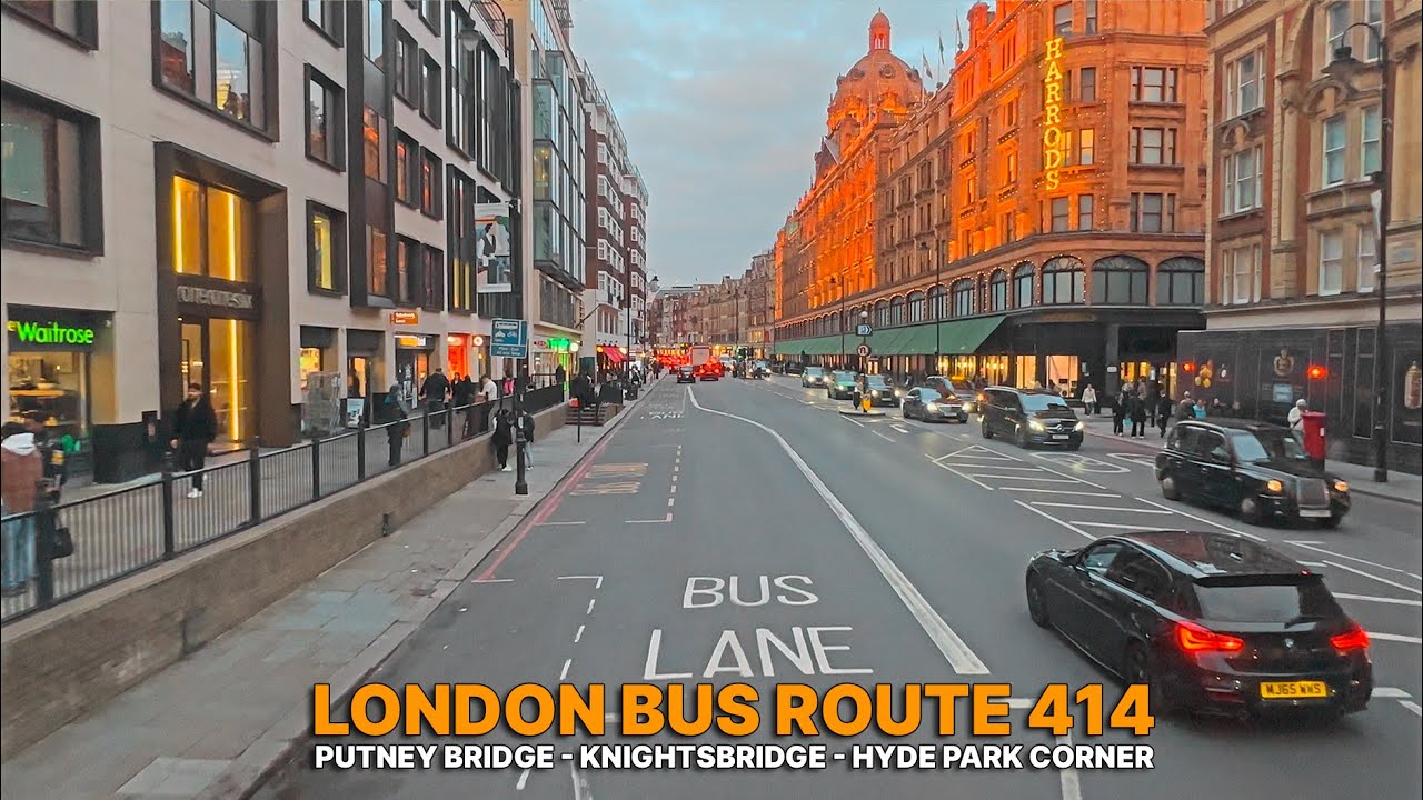 Explore London aboard Bus Route 414: London Bus Ride from Putney High ...