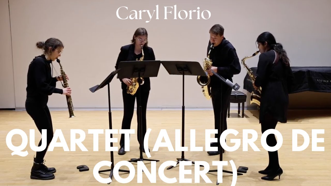 Caryl Florio - Quartet (Allegro de Concert), Mvt I -- Solaris Saxophone Quartet - YouTube
