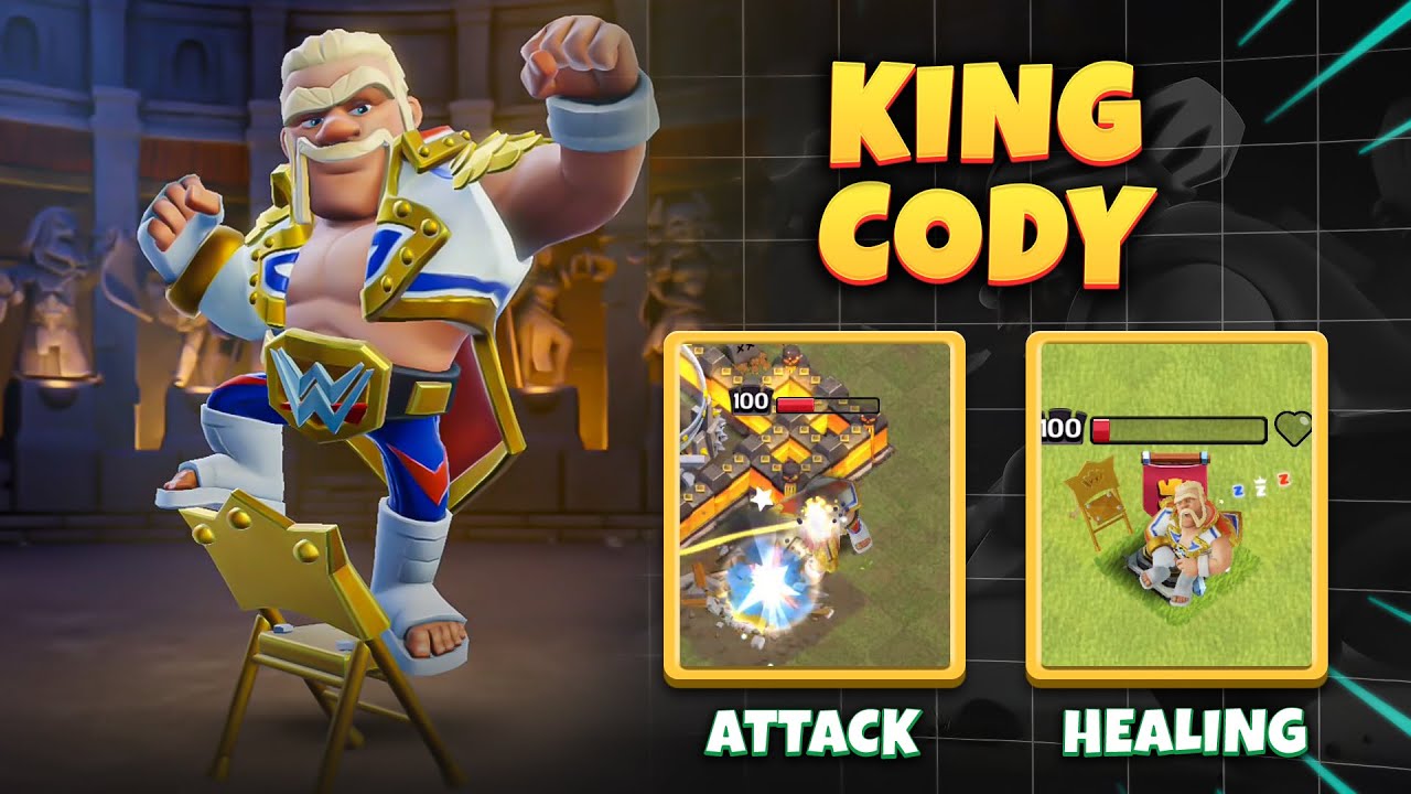 King Cody Skin Animation in Clash of Clans | King Cody Skin Review ...