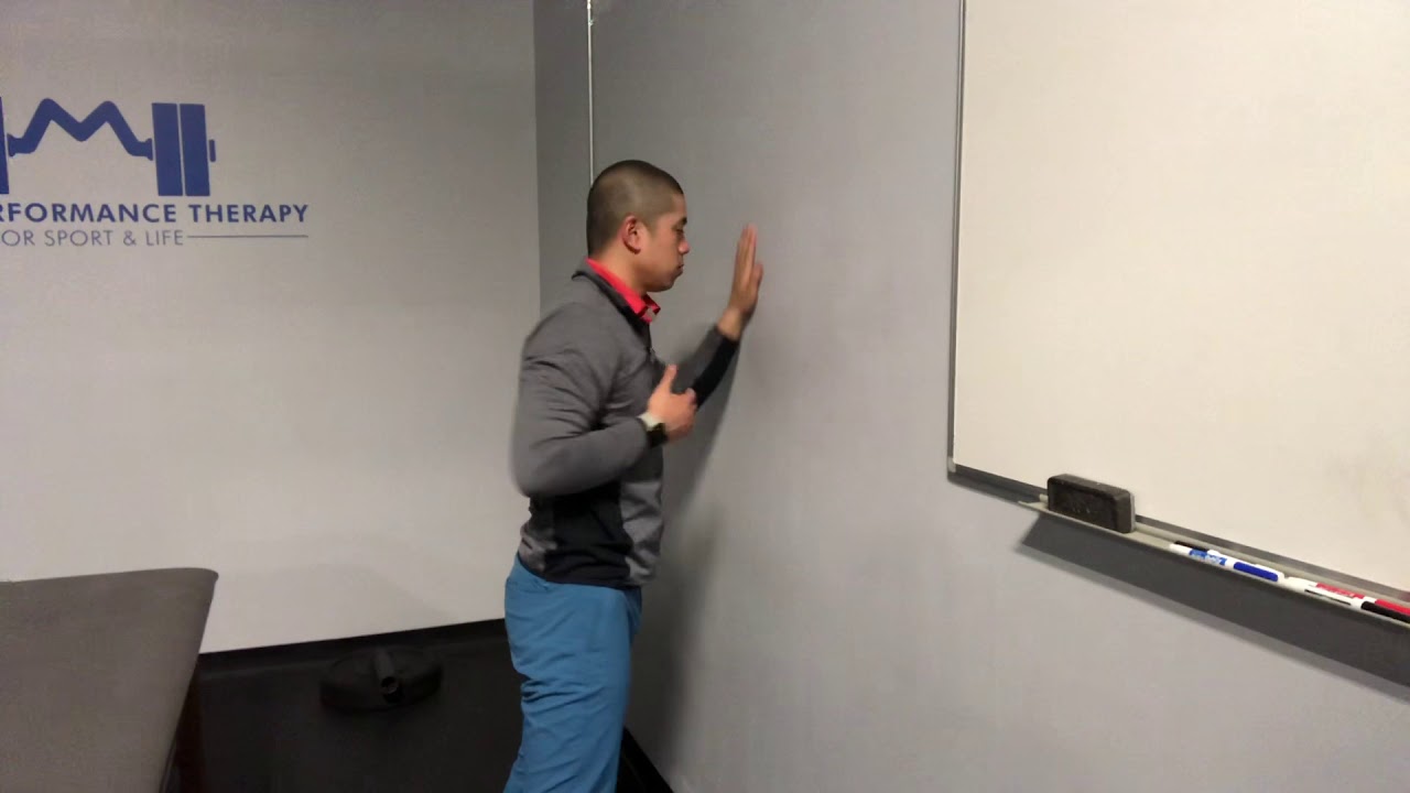 Wall Slide With Thoracic Rotation - YouTube