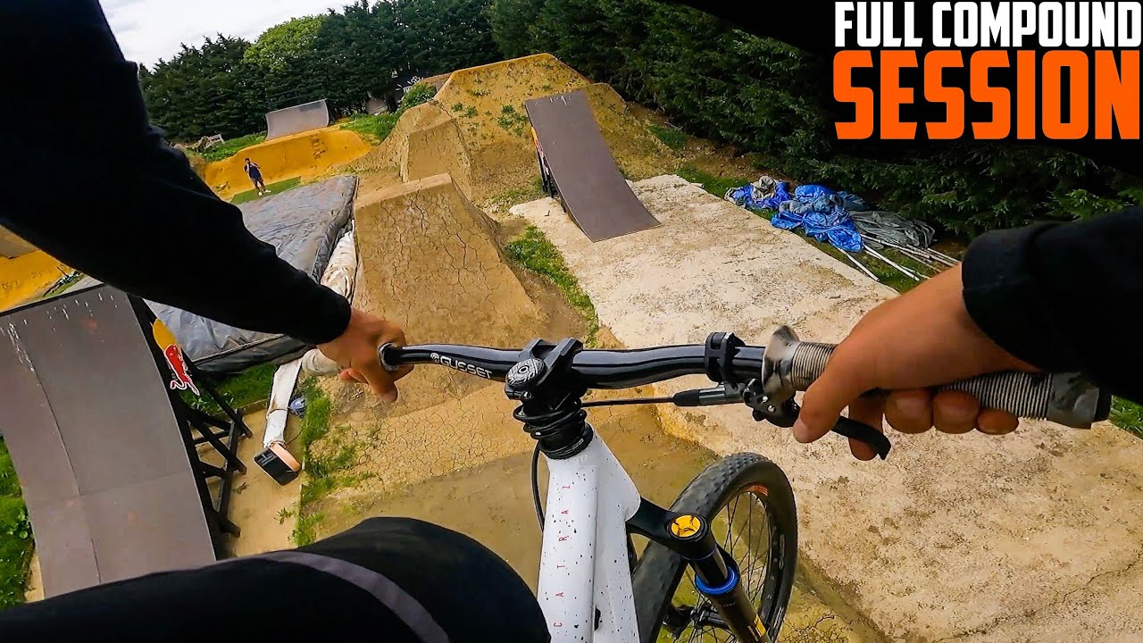 RIDING MY FULL SLOPESTYLE COMPOUND WITH THE BOYS!! - YouTube