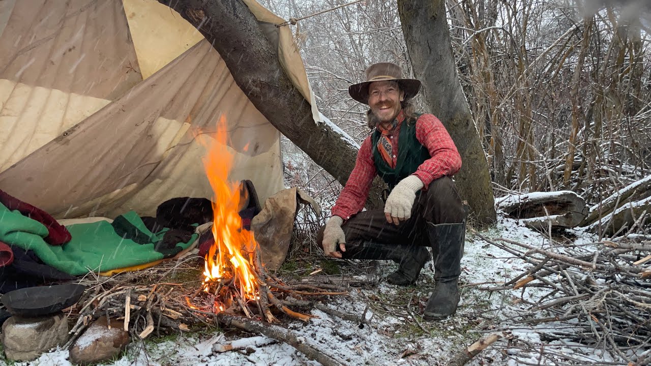 Cowboy Camp in Winter - YouTube